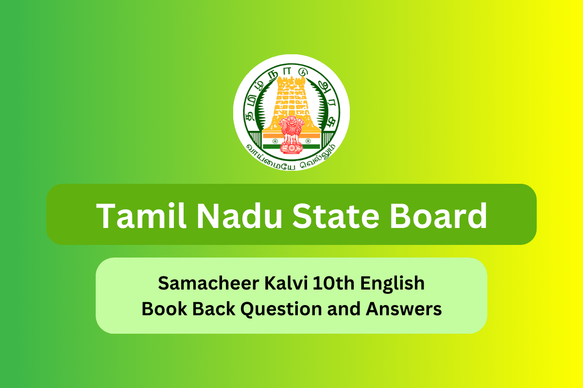 Samacheer Kalvi 10th English Books & Guide, Book Back Answers